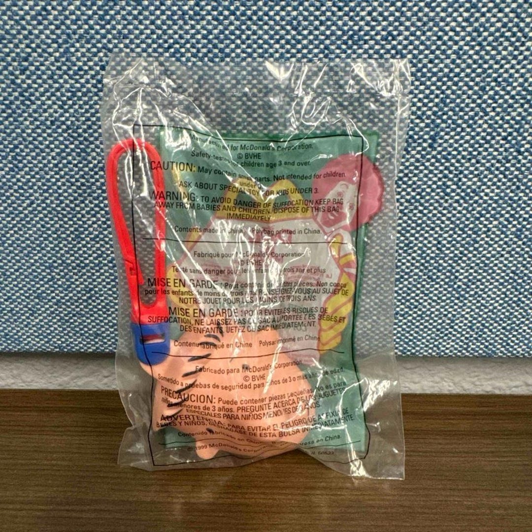 Mcdonald's Doug's 1st Movie Head Treasure Keeper Clip-on Coin Holder ...