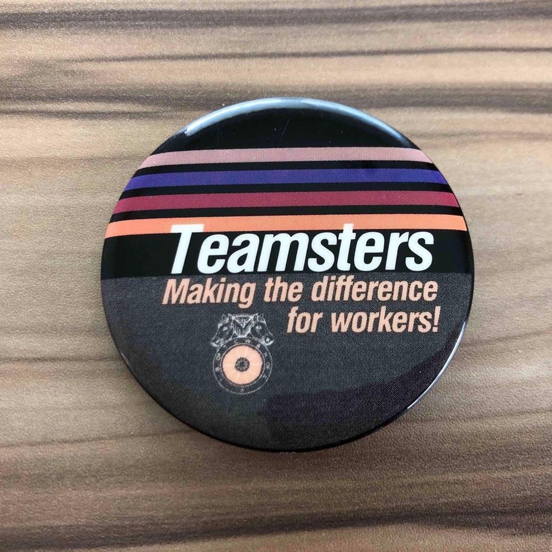 Vintage 2.25 In. teamsters Making the Difference for Workers Union Pin Button Stripe - Etsy