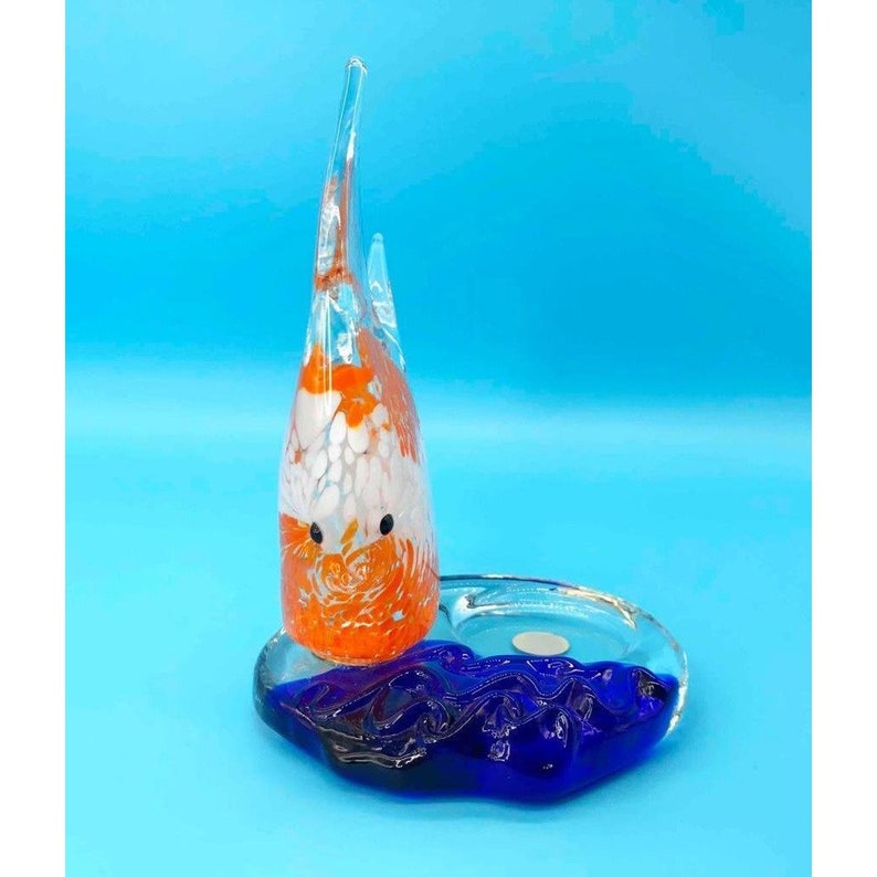Partylite 6 Art Glass Riviera Tropical Fish Tea Light Candle Holder ...