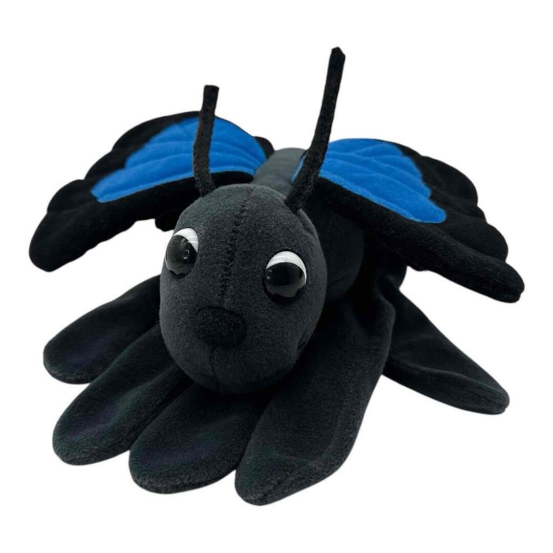 Vintage Plush Creations 10" Blue Morpho Butterfly Hand Glove Puppet ...