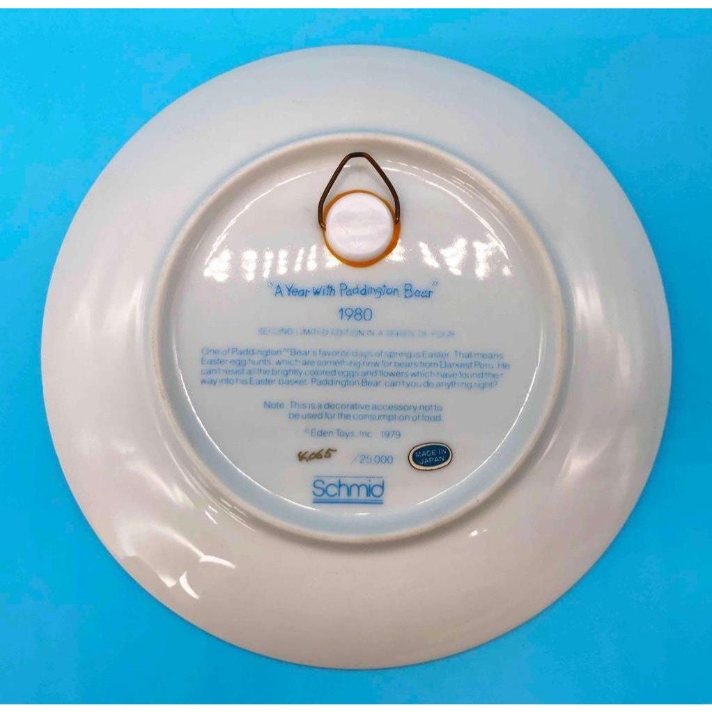 Vintage A Year With Paddington Bear EASTER Collector Plate - Etsy