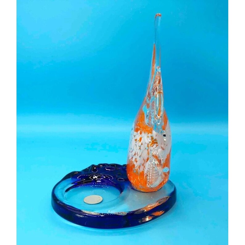 Partylite 6 Art Glass Riviera Tropical Fish Tea Light Candle Holder ...