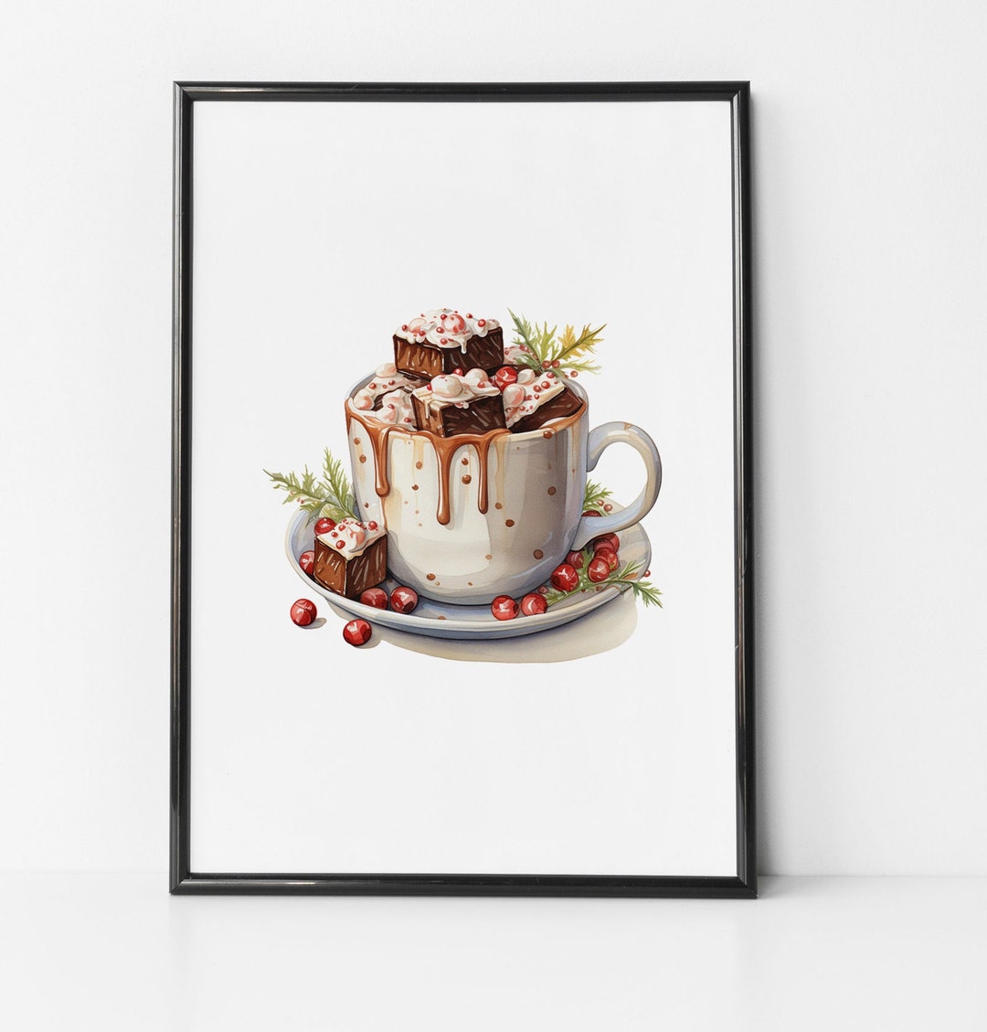 Hot Chocolate Poster A4hot Cocoa Bar Print A4hot Chocolate - Etsy