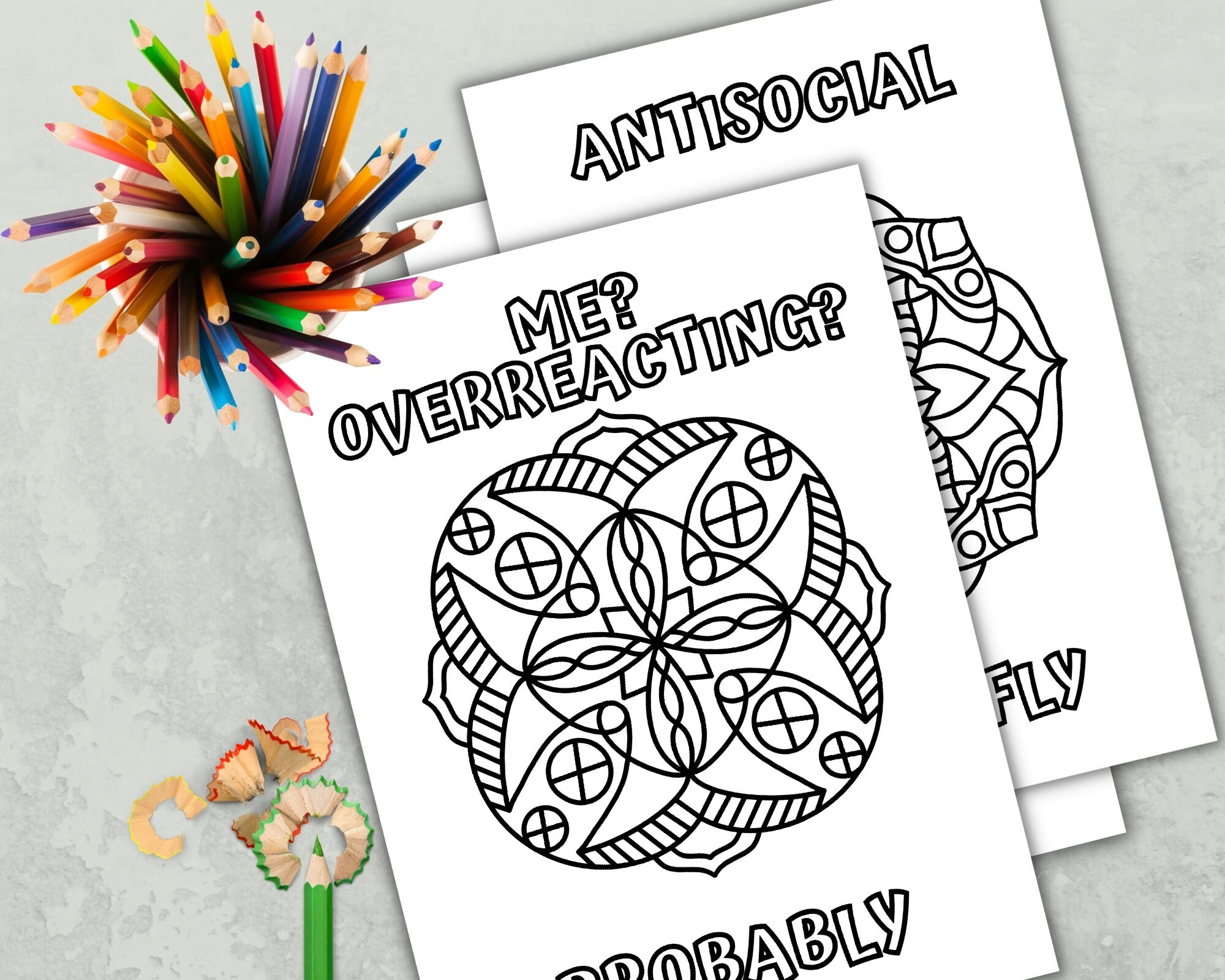 Funny Introvert Quotes, Coloring Pages, Adult Coloring Book, Printable ...