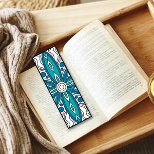 Printable Coloring Bookmarks, Set of 8 Abstract Mandala Designs for ...