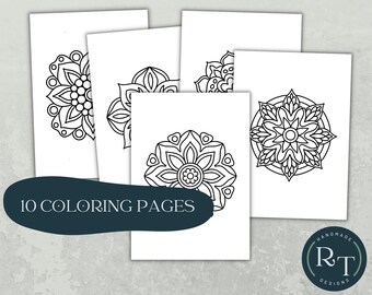 Love Peace Printable Coloring Page / Coloring Page PDF / - Etsy