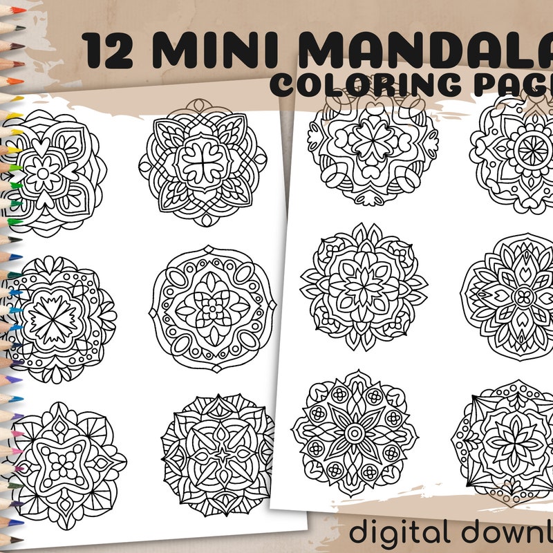 Mandala Coloring Pages - Etsy