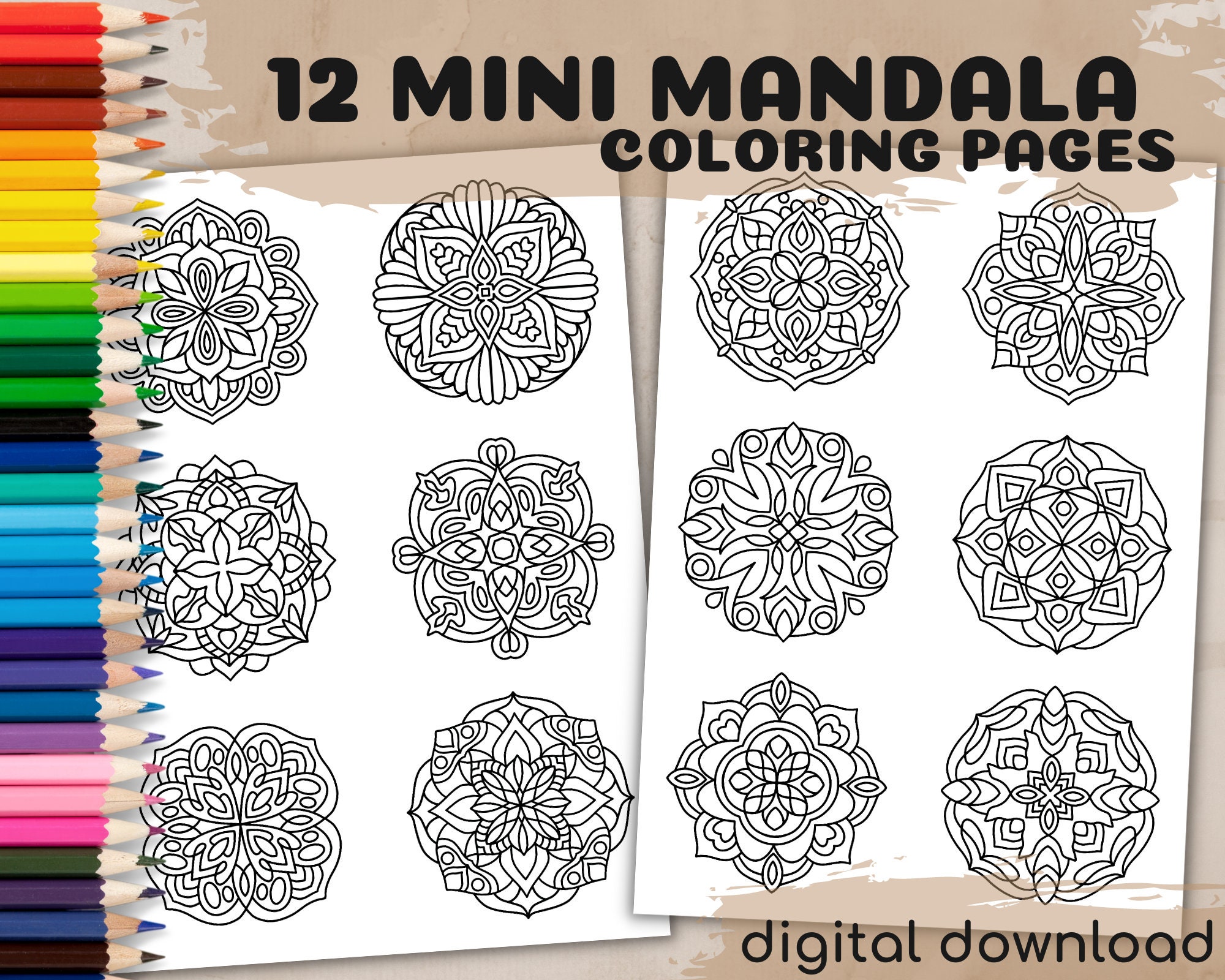 Simple Design Coloring Pages