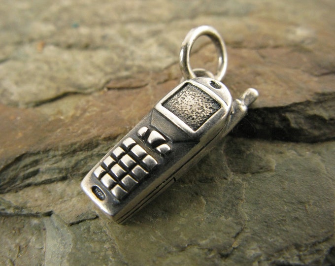 James Avery Retired Sterling Silver Vintage Cell Phone Charm - Etsy