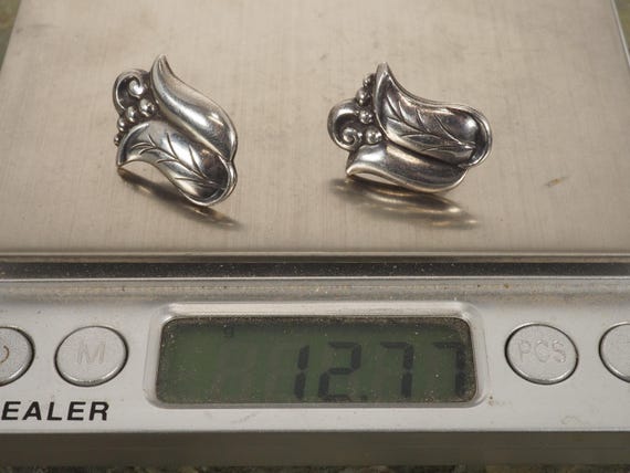 Vintage George Jensen Sterling Silver Tulip Screw Bac… - Gem