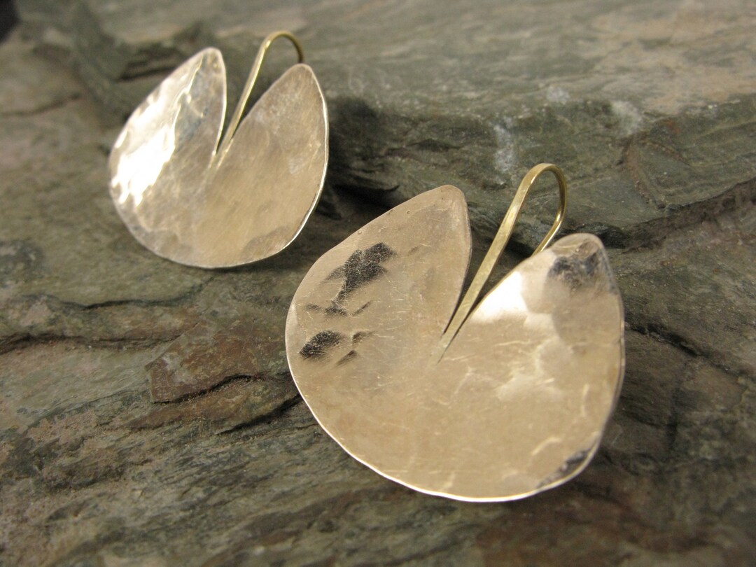 Vintage Ed Levin Sterling & 14K Yellow Gold Leaf Large Dangle - Etsy