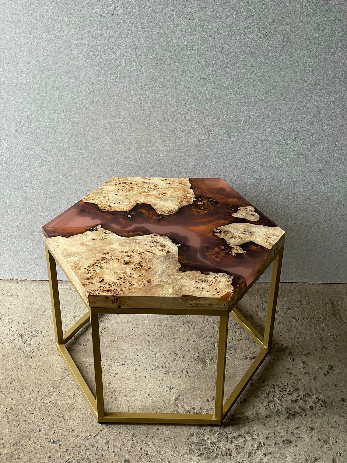 Coffee Table From Mappa Burl . Mappa Burl Table With Epoxy. Epoxy Table ...