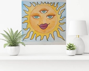 Sun Babe Wall Art - Etsy
