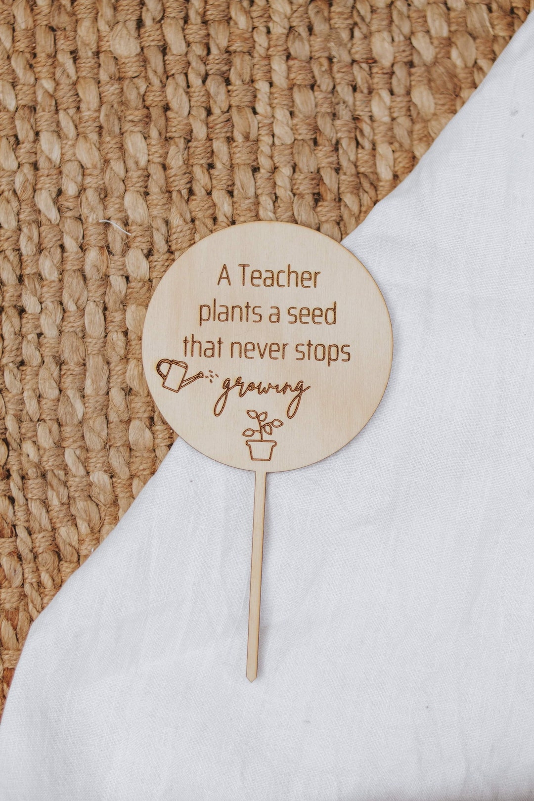 Teacher Gift Plant Topper - Etsy Australia