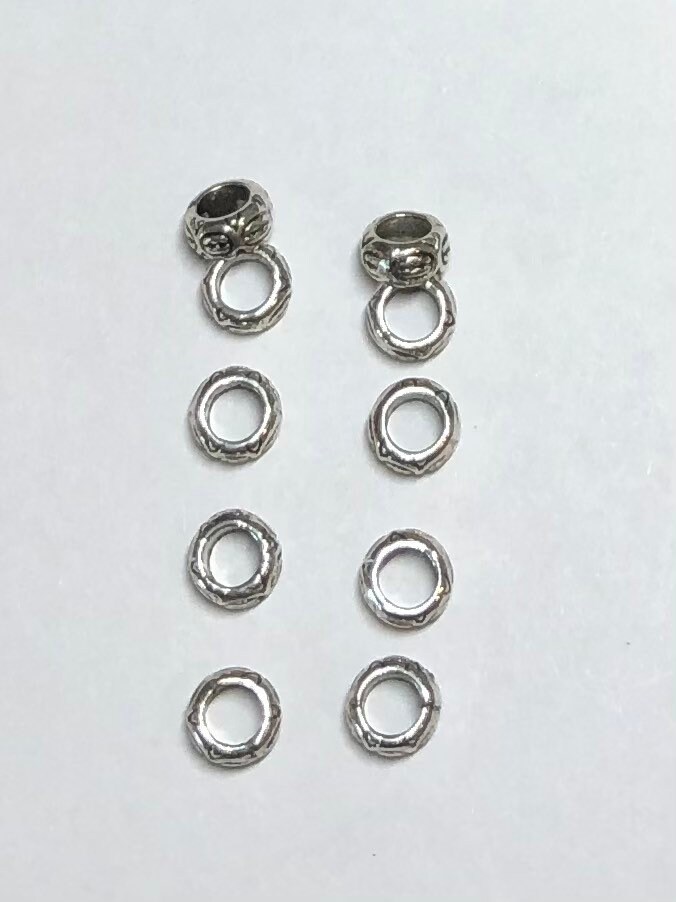 Small silver pewter loops 10 loops - Etsy.de