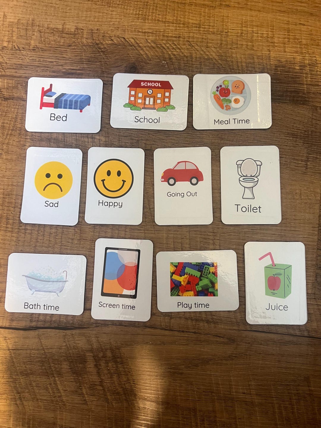 Autism PEC Communication Cards Set of 11 Magnets - Etsy