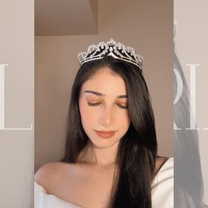 Goddess Crown Tiara for Wedding Day With Swarovski Crystals Luxury ...