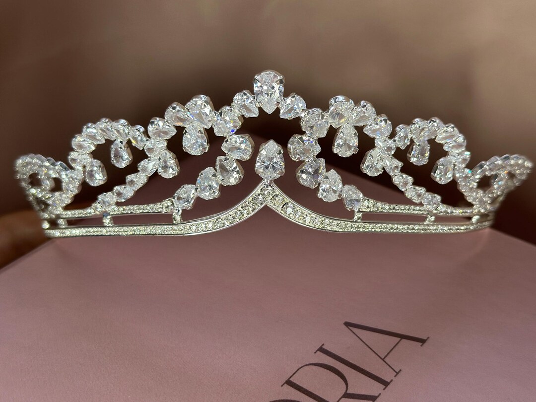 Goddess Crown Tiara for Wedding Day With Swarovski Crystals | Luxury ...