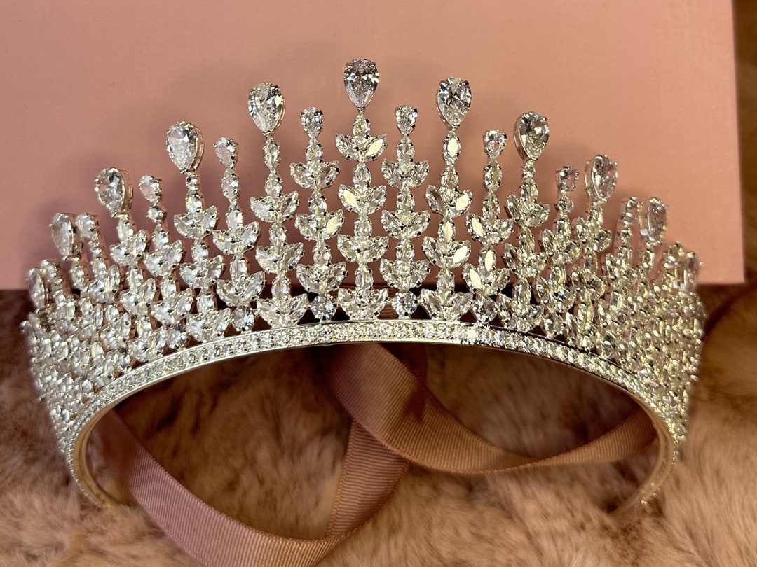 Royal Crown Tiara for Princess Bride | Bridal Tiara Crown for Wedding ...