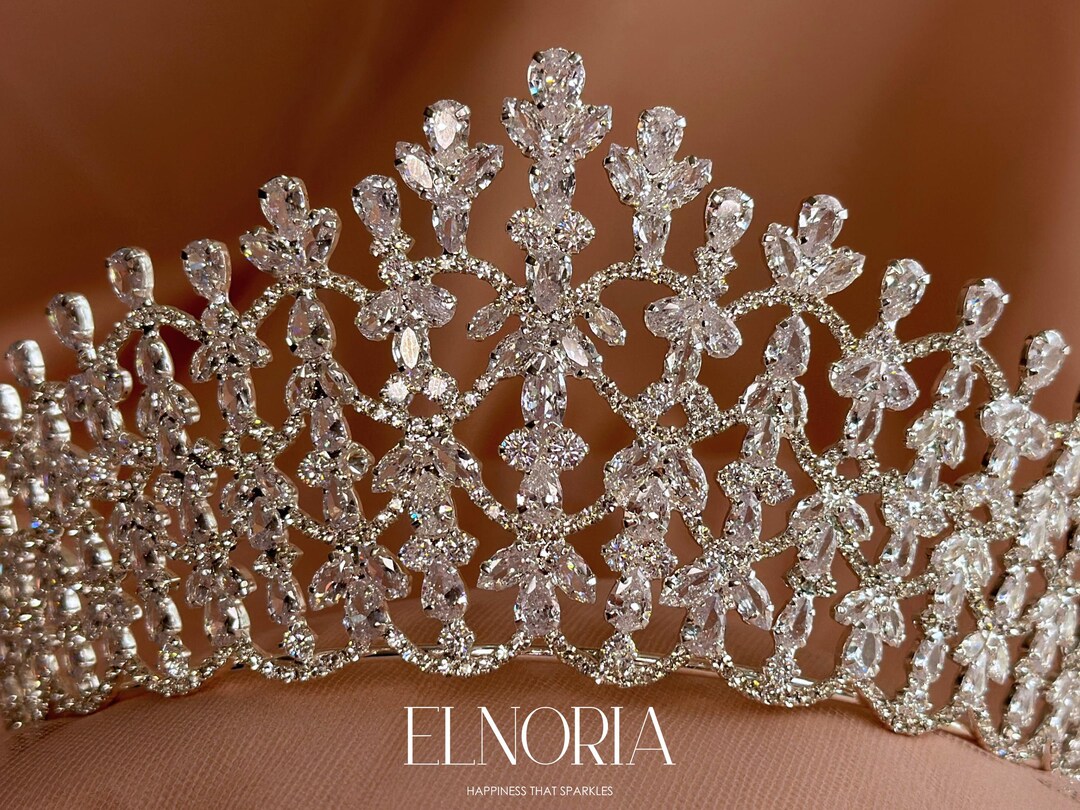 Goddess Crown Tiara Headpiece for Wedding | Royal Swarovski Tiara ...