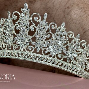 Goddess Crown Tiara for Princess Bride | Silver Bridal Crystal Tiara ...