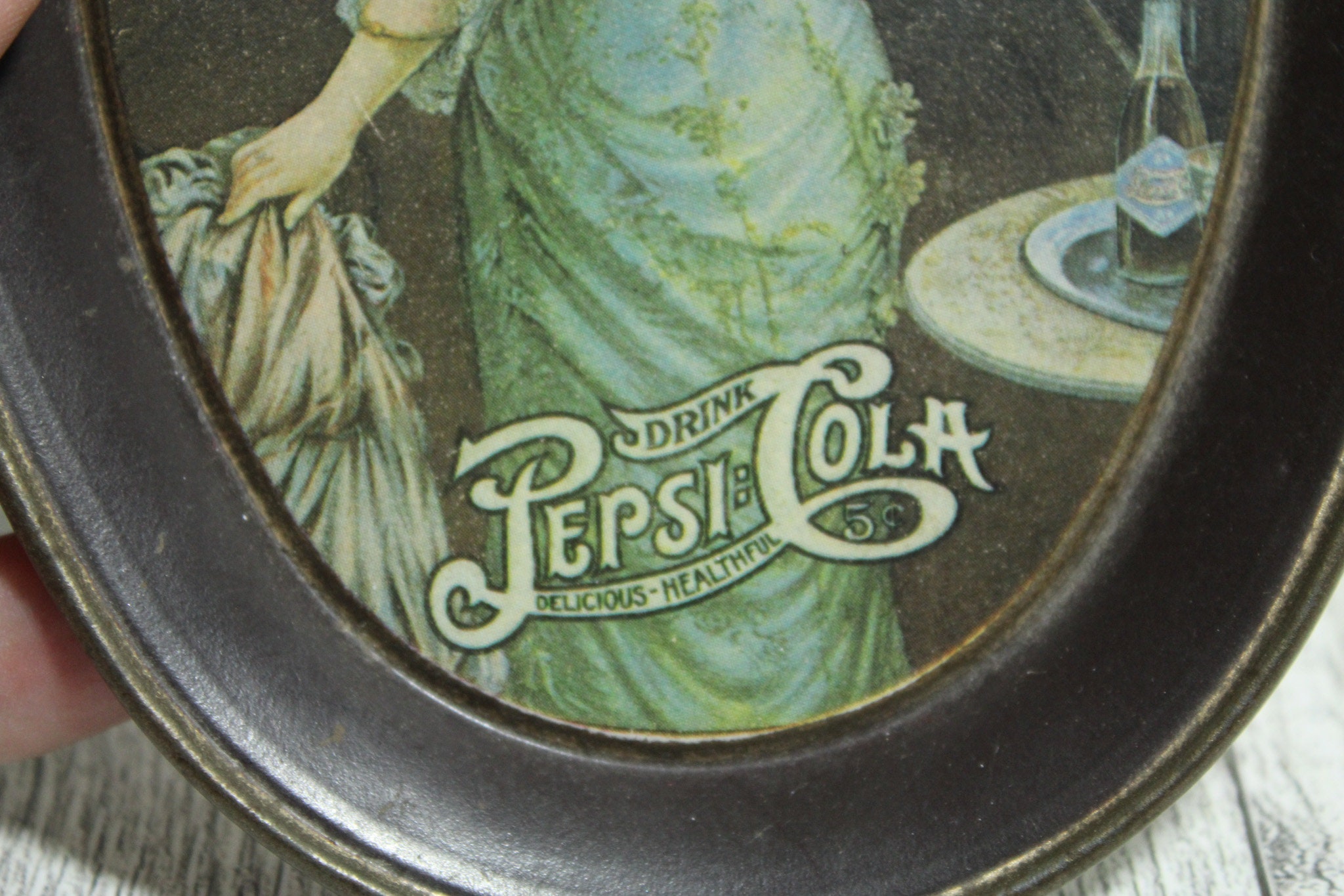 Pepsi Cola Vintage Mini Tin Tray Victorian Lady Black 6 Inch - Etsy
