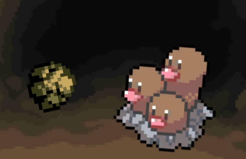 Diglett's Cave hgss Pixel Art Animated Background And/or - Etsy