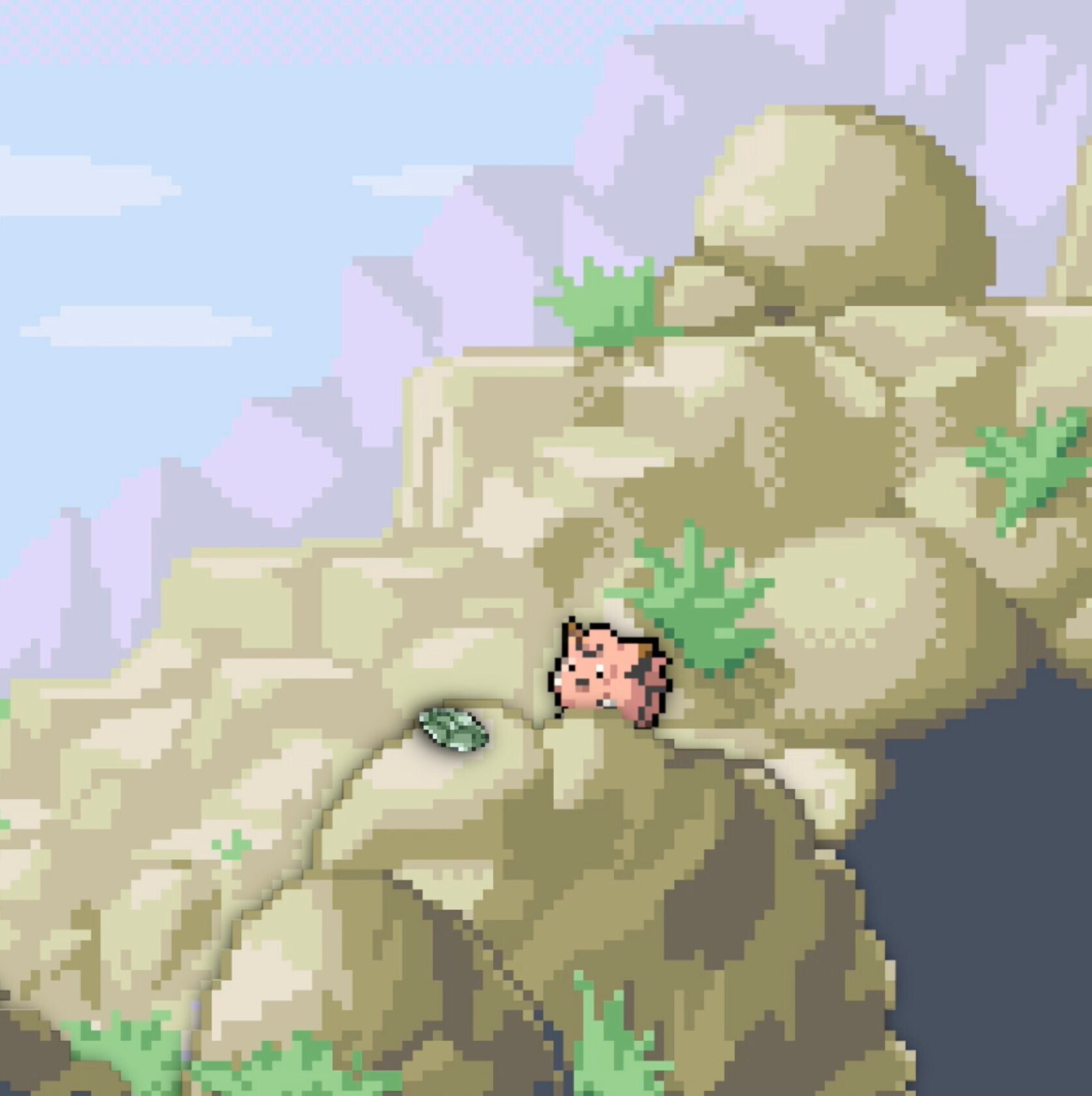 Mt. Moon (frlg) Pixel Art Animated Background And/or Overlay for ...