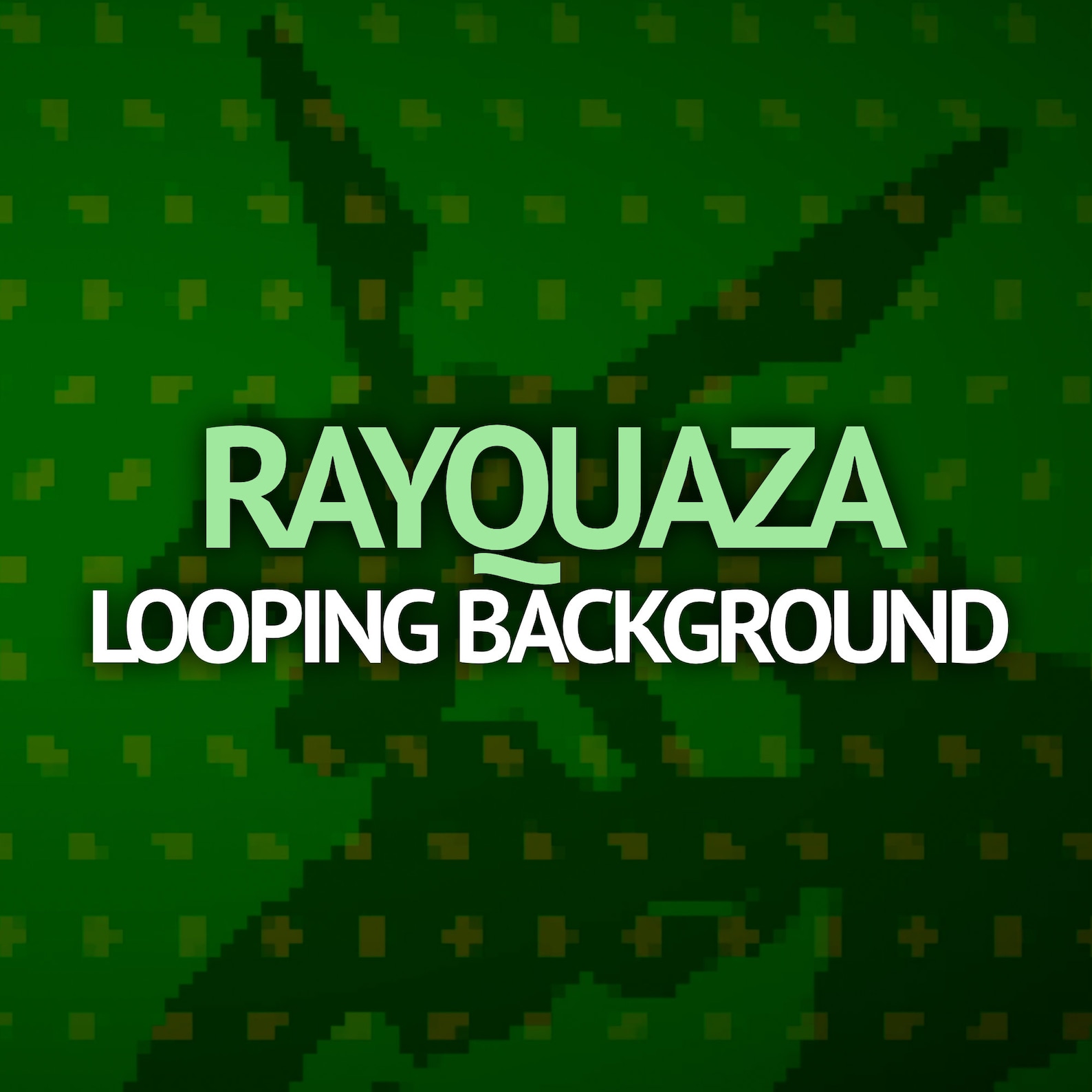 Rayquaza Pixel Art Animated Backgrounds And/or Overlay for Youtube ...