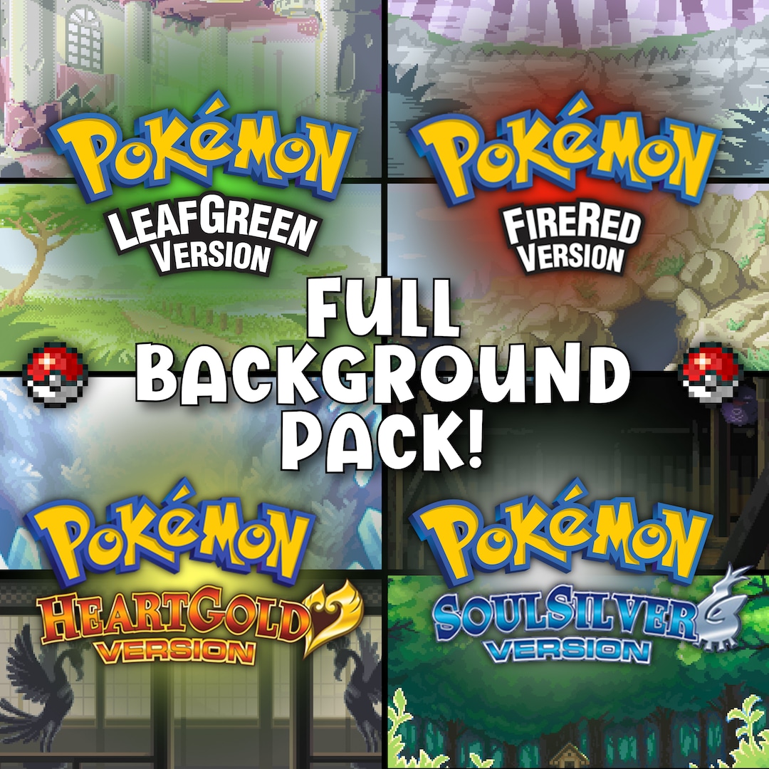 33 Pokémon Firered/leafgreen/heartgold/soulsilver Pixel Art Animated ...