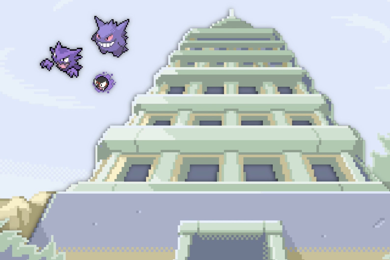 11 Pokémon Firered/leafgreen Pixel Art Animated Backgrounds And/or ...