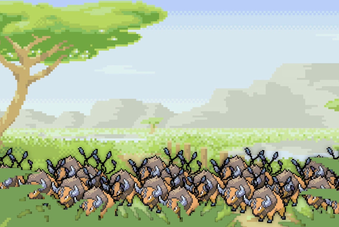 11 Pokémon Firered/leafgreen Pixel Art Animated Backgrounds - Etsy