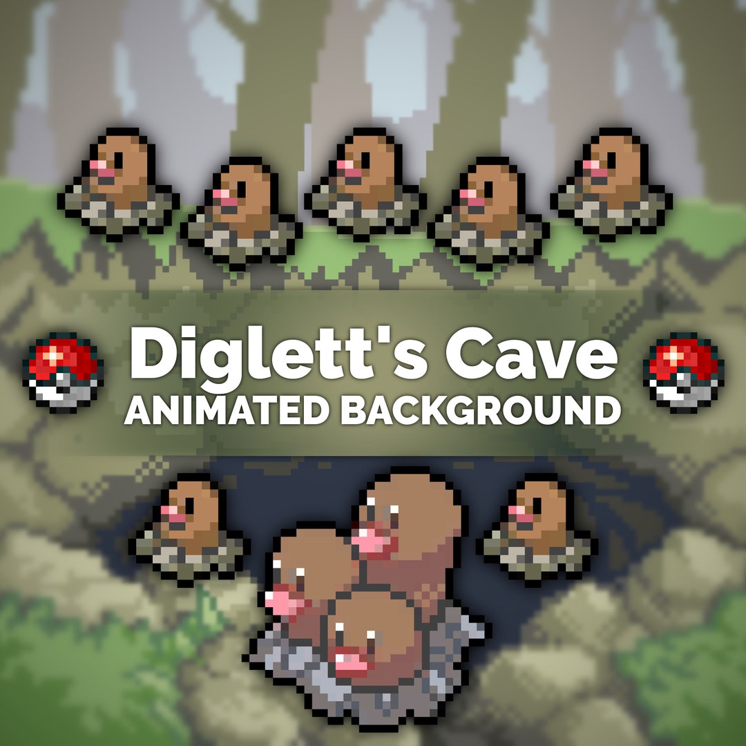 Diglett's Cave (frlg) Pixel Art Animated Background And/or Overlay for ...