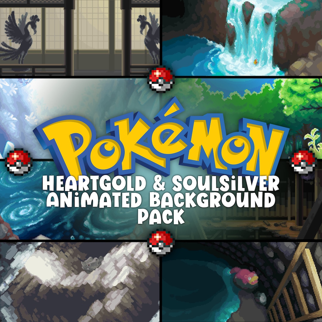 22 Pokémon Heartgold/soulsilver Pixel Art Animated Backgrounds And/or ...