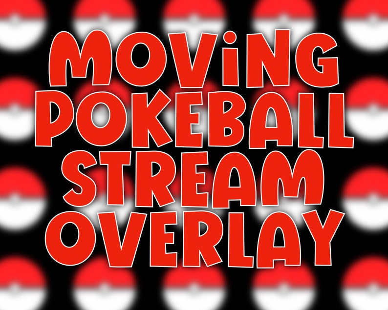 Moving Pokeball Overlays for Youtube, Twitch, Streaming, Vtuber ...