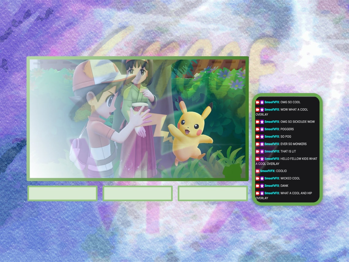 Pokemon Bulbasaur Overlay GIF for Youtube, Twitch, Streaming, Vtuber ...