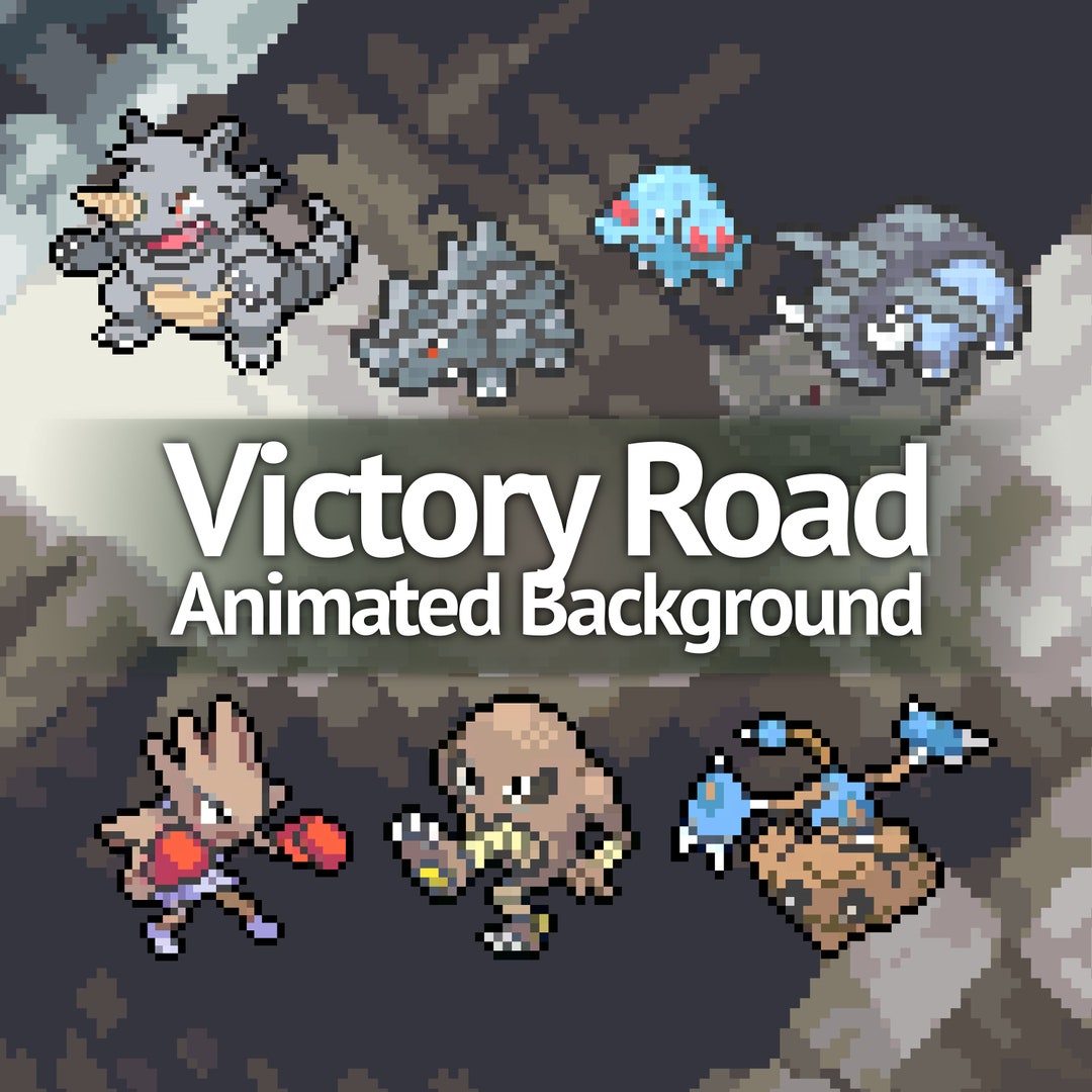 Victory Road hgss Pixel Art Animated Background And/or Overlay for ...