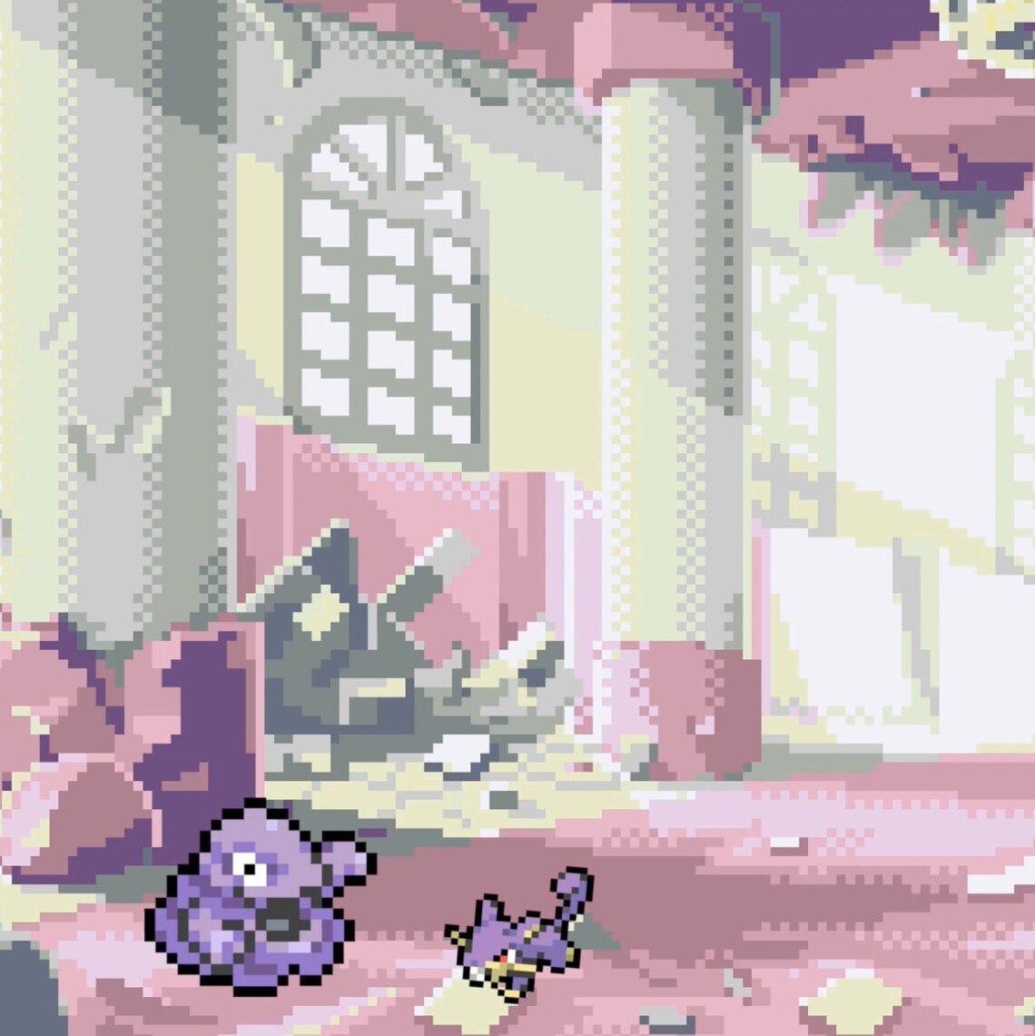 Pokémon Mansion Pixel Art Animated Background And/or Overlay for ...
