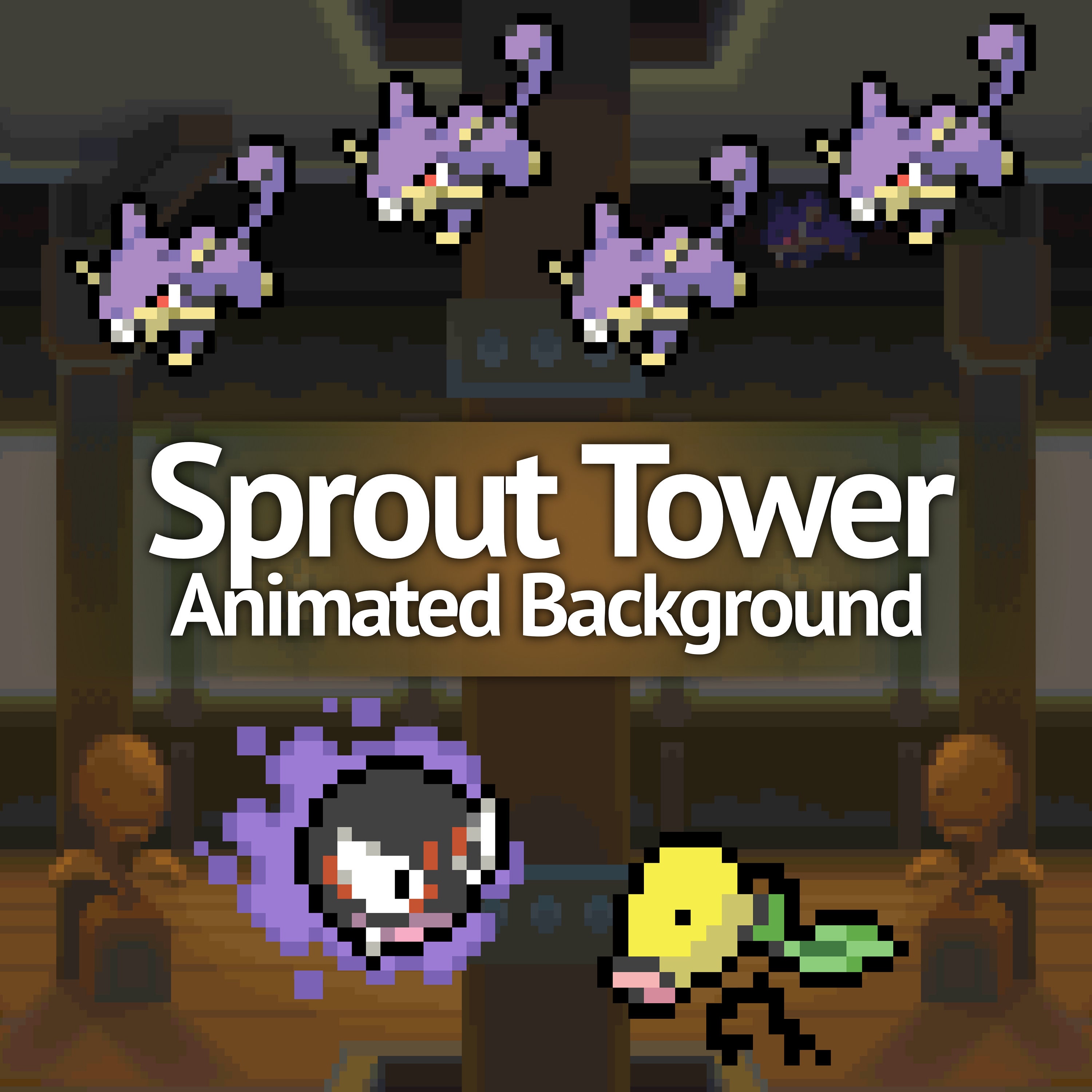 Sprout Tower Pixel Art Animated Background And/or Overlay for Youtube ...