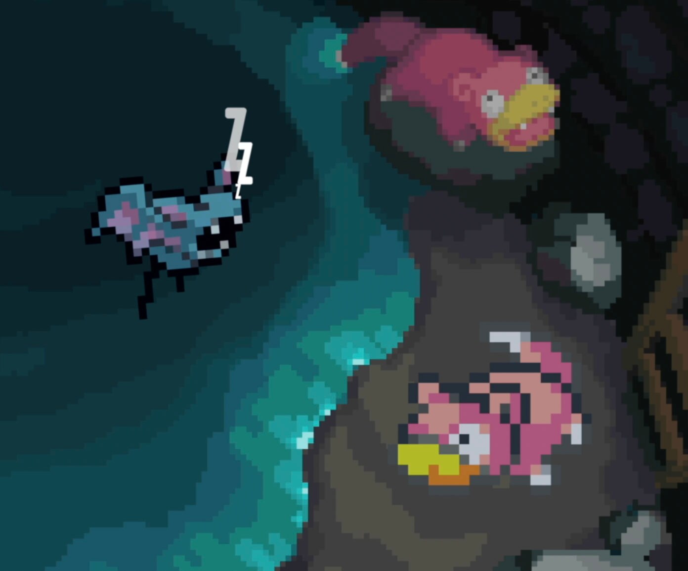 Slowpoke Well Pixel Art Animated Background And/or Overlay for Youtube ...