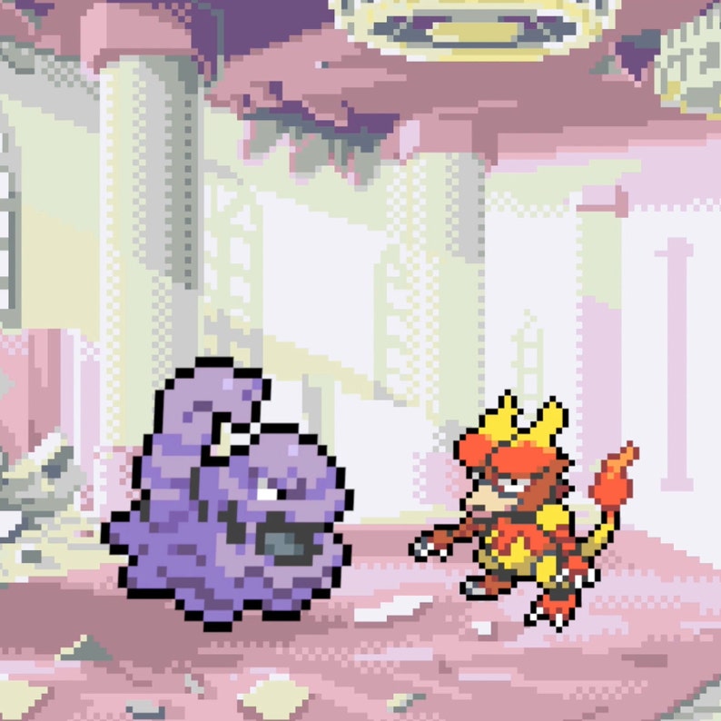 Pokémon Mansion Pixel Art Animated Background And/or Overlay for ...