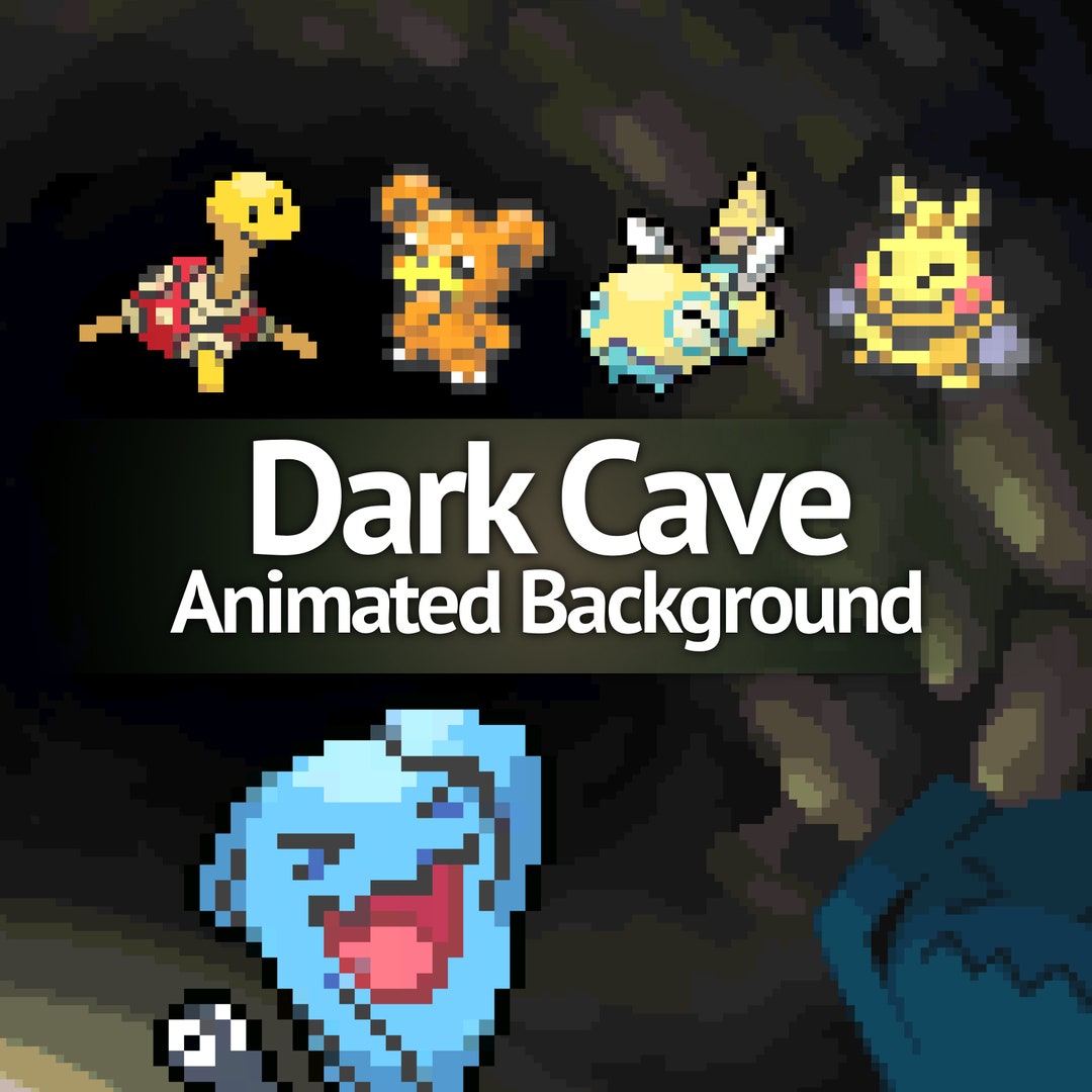 Dark Cave Pixel Art Animated Background And/or Overlay for Youtube ...