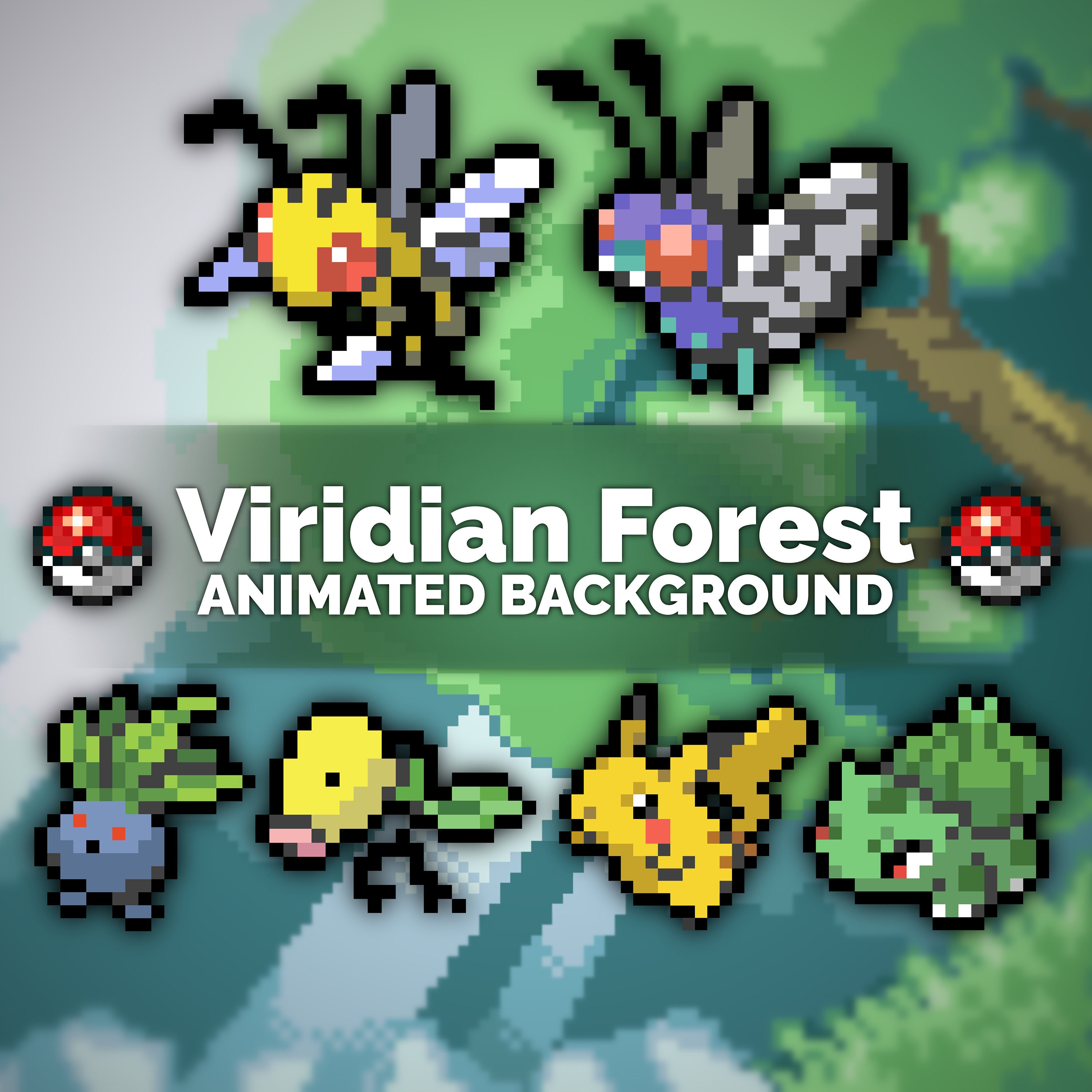 8 Bit Pokemon Background