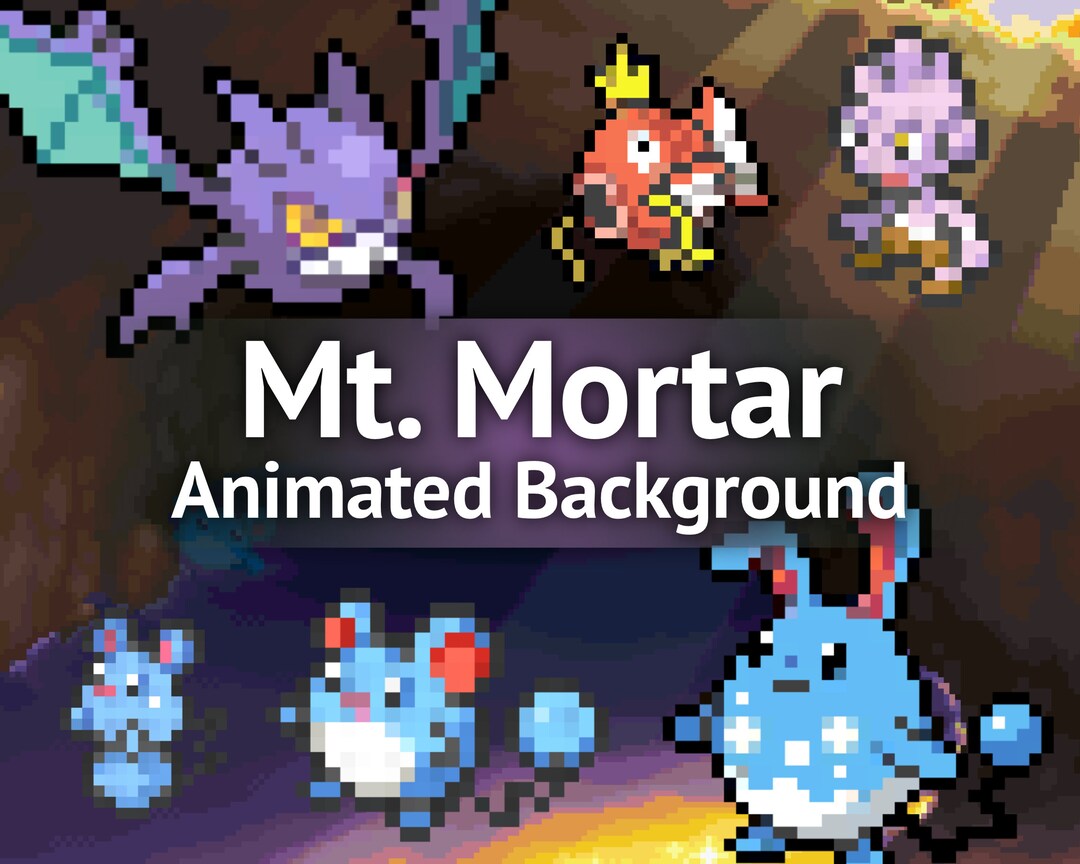 Mt. Mortar Pixel Art Animated Background And/or Overlay for Youtube ...