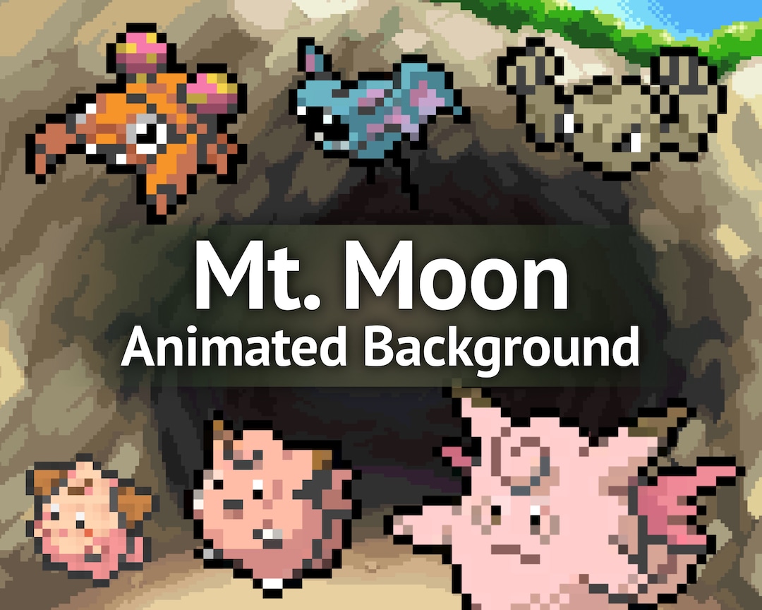 Mt. Moon (hgss) Pixel Art Animated Background And/or Overlay for ...