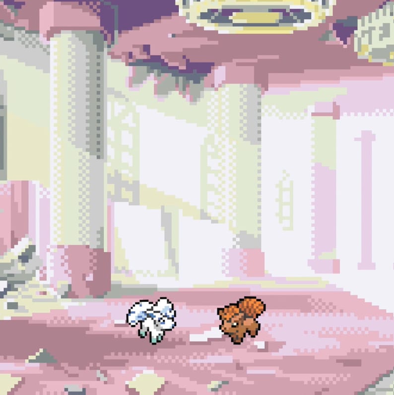 Pokémon Mansion Pixel Art Animated Background And/or Overlay for ...