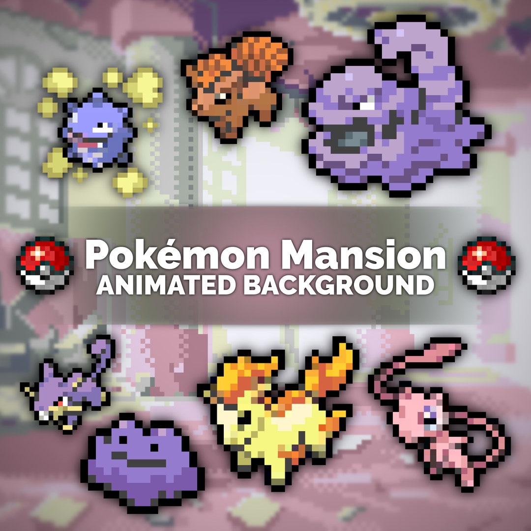 Pokémon Mansion Pixel Art Animated Background And/or Overlay for ...