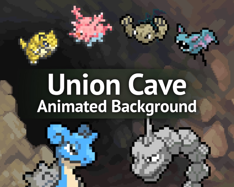 Union Cave Pixel Art Animated Background And/or Overlay for Youtube ...