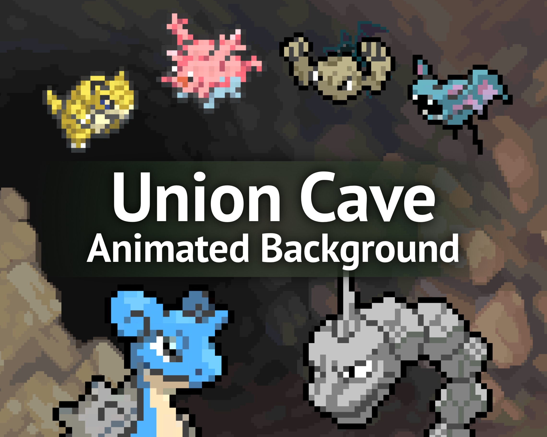 Union Cave Pixel Art Animated Background And/or Overlay for Youtube ...