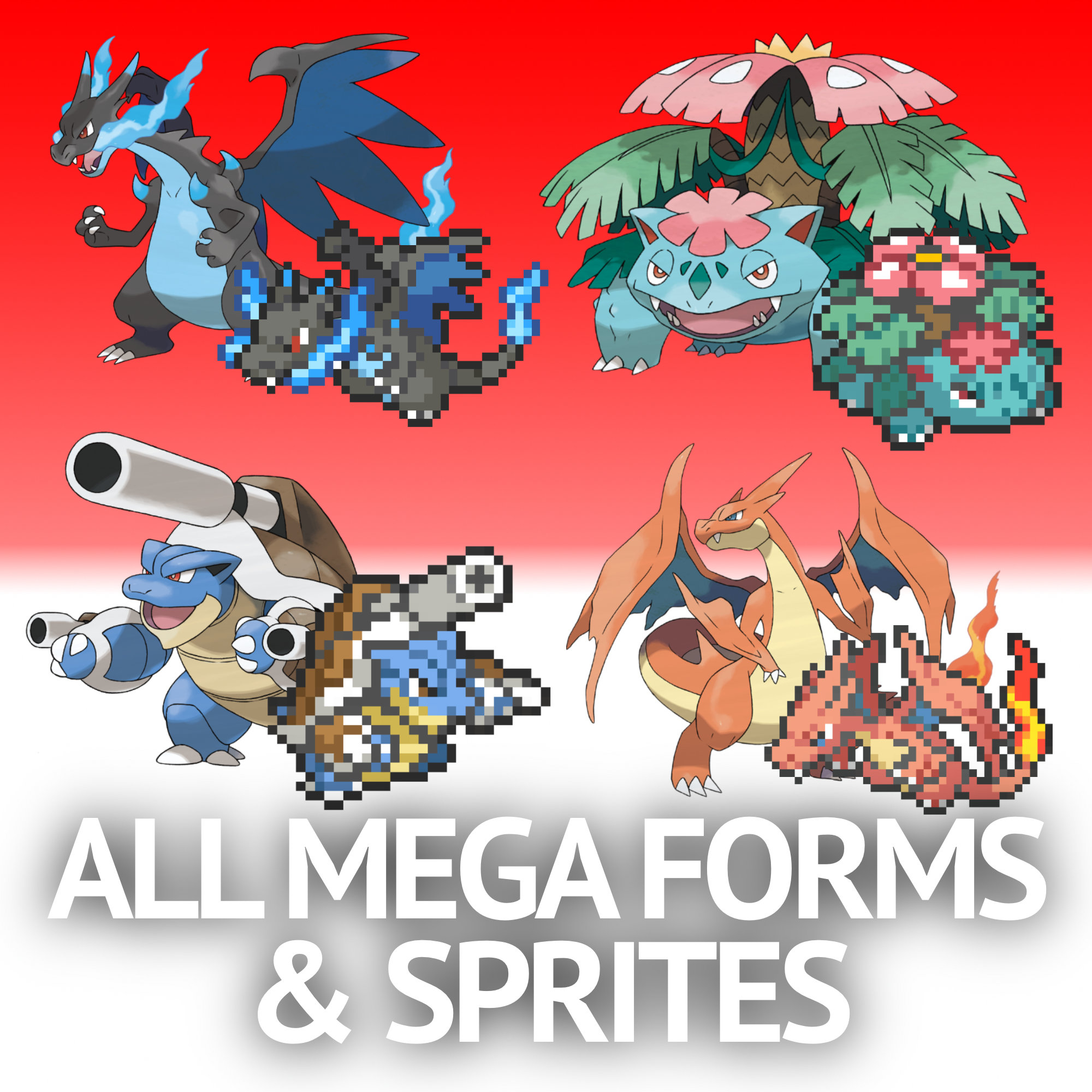 Mega Venusaur Charizard Blastoise